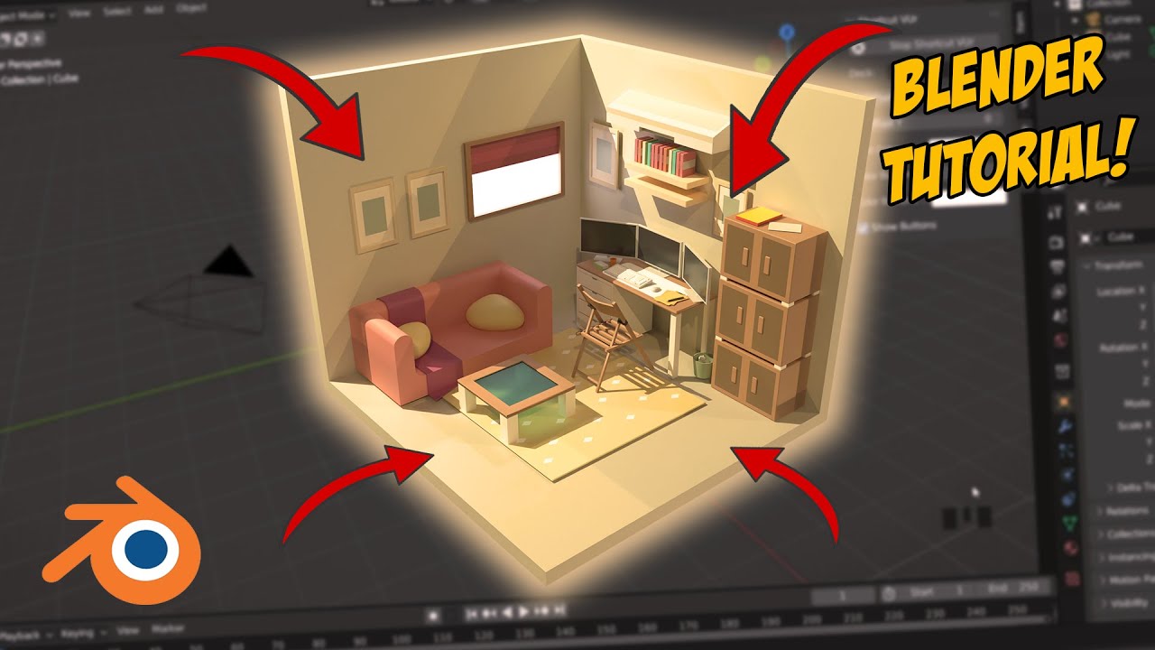 🖥️ Crafting the Ultimate Workstation Room in Blender! 💼 - YouTube