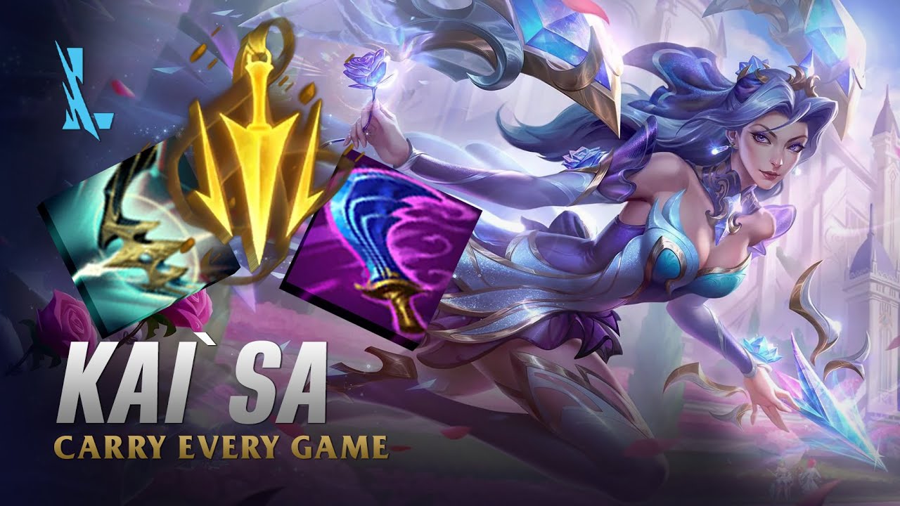 Wild Rift KAI`SA - Crystal Rose Kai'Sa S14 Ranked Gameplay + Build - YouTube