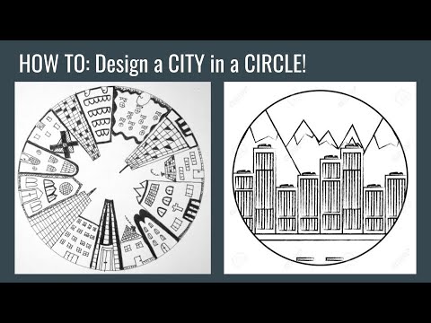 How To: Draw a City in a Circle - YouTube