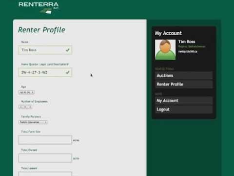 Creating a Renter Profile Tutorial - Renterra.ca - YouTube