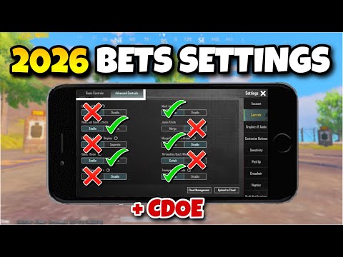 Pubg mobile 2026 best settings💥best settings & sensitivity ✅ +code