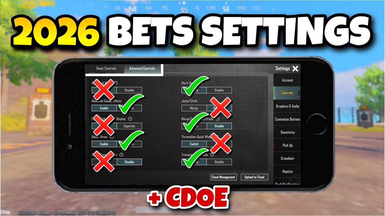 Pubg mobile 2025 best settings💥best settings & sensitivity +code - YouTube