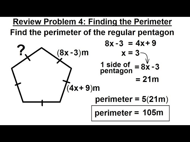 Regular Pentagon Formula