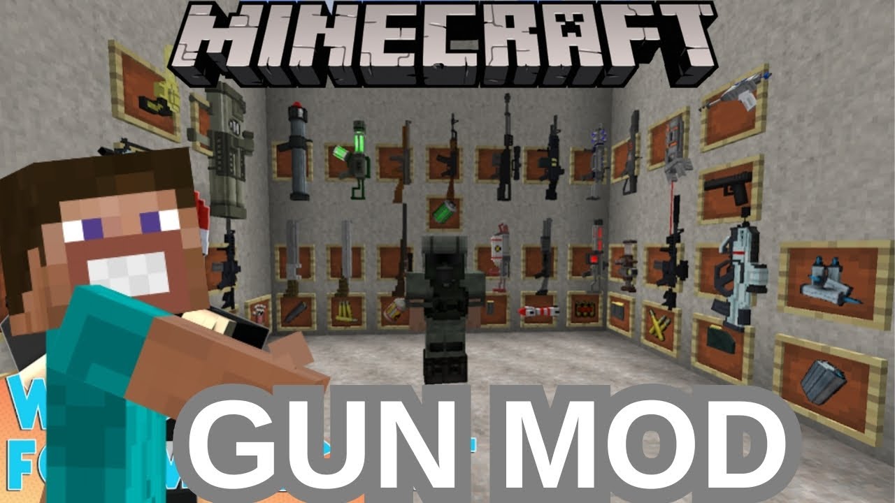 Minecraft Gun Mod – Testing Every Weapon! (Part 1) - YouTube