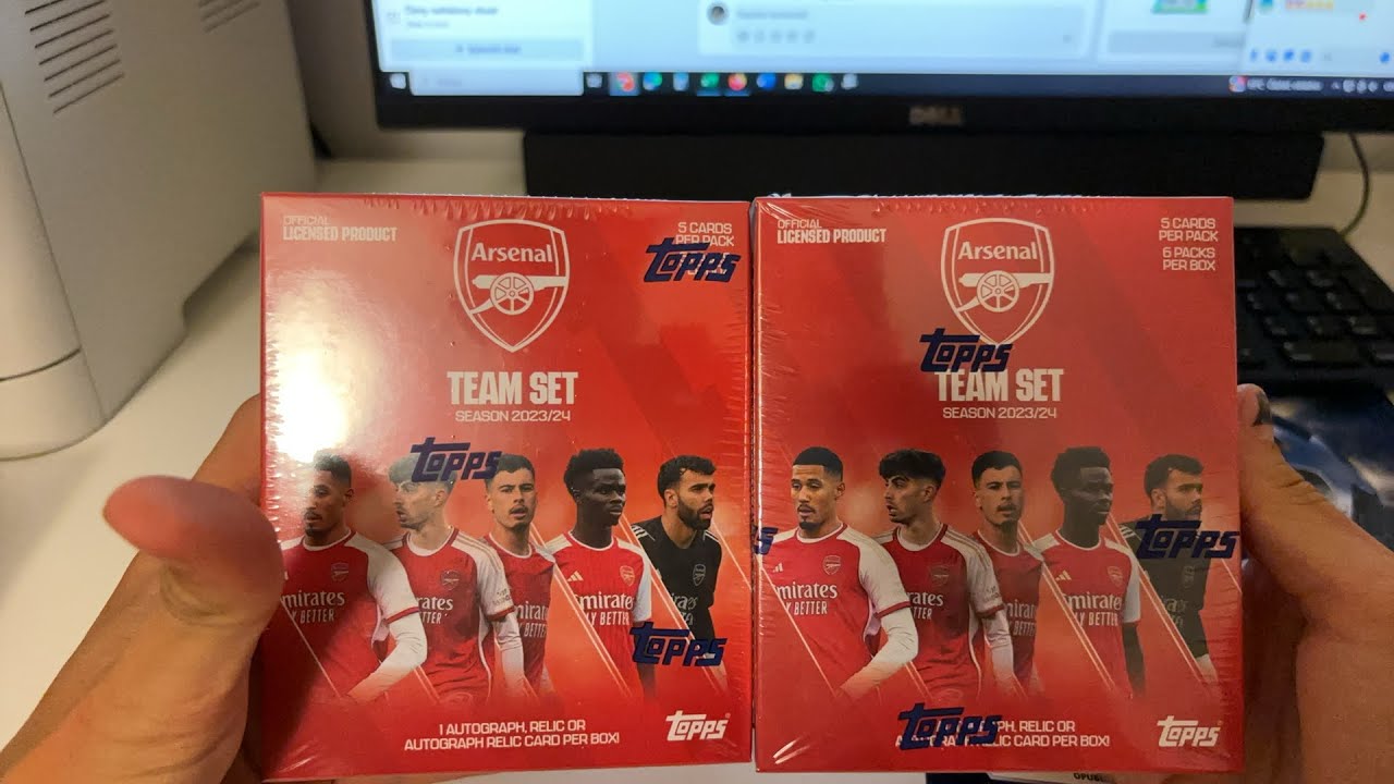 BREAK 154 - 23/24 TOPPS ARSENAL FC TEAM SET 2x BOX - YouTube