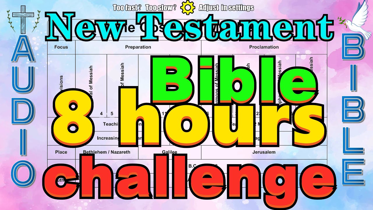 Bible reading challenge💪Finish whole New Testament 8hours⭐Speed reading ...