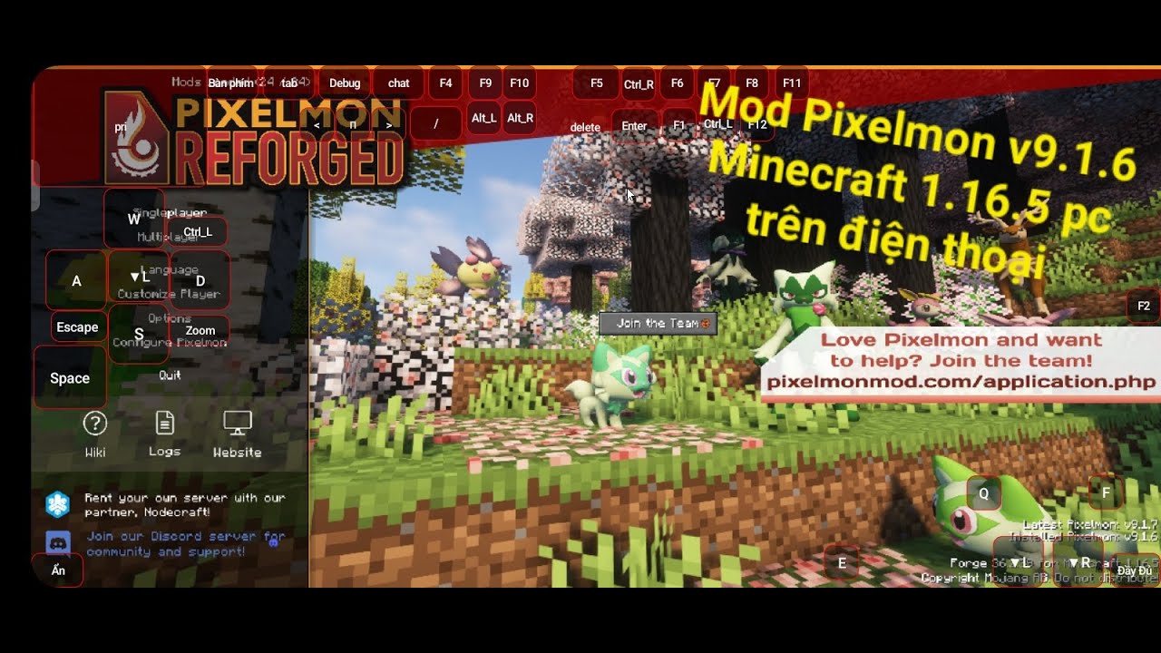 mod pack pixelmon v9.1.6 minecraft 1.16.5 pc trên điện thoại - YouTube