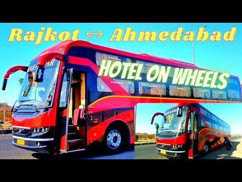 New Volvo B8R luxury AC Sleeper bus Rajkot ↔️ Ahmedabad - YouTube