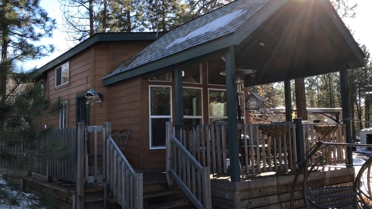 Marvelous Park Model Cabin with a Loft - YouTube
