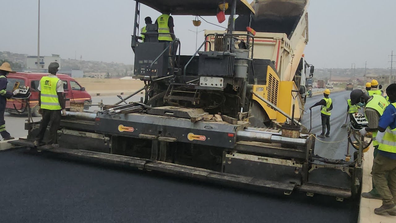 Amasaman -Fise Second Asphalting and Final Construction Begins - YouTube