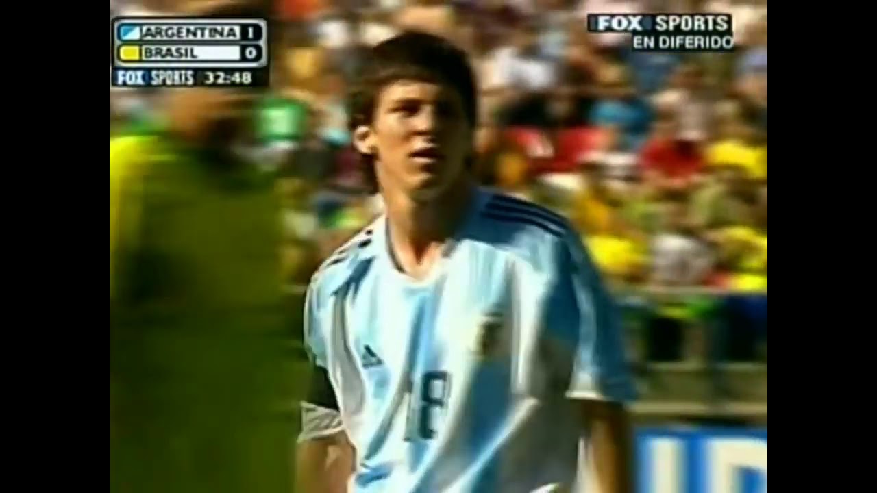 Messi Vs Brazil World Cup U 20 Semifinal 2005 By UCCEV - YouTube