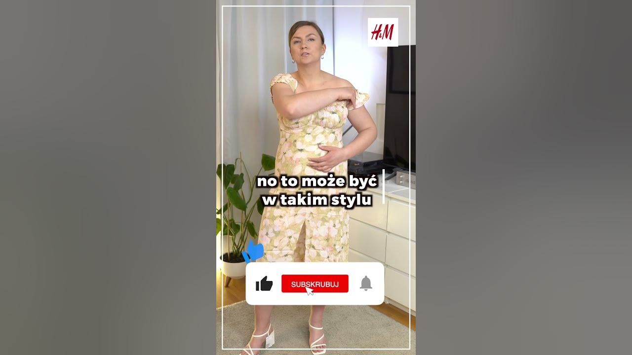 H&M Summer 2023 Collection: Beżowa sukienka midi w różowe kwiaty | Try On Haul! - YouTube
