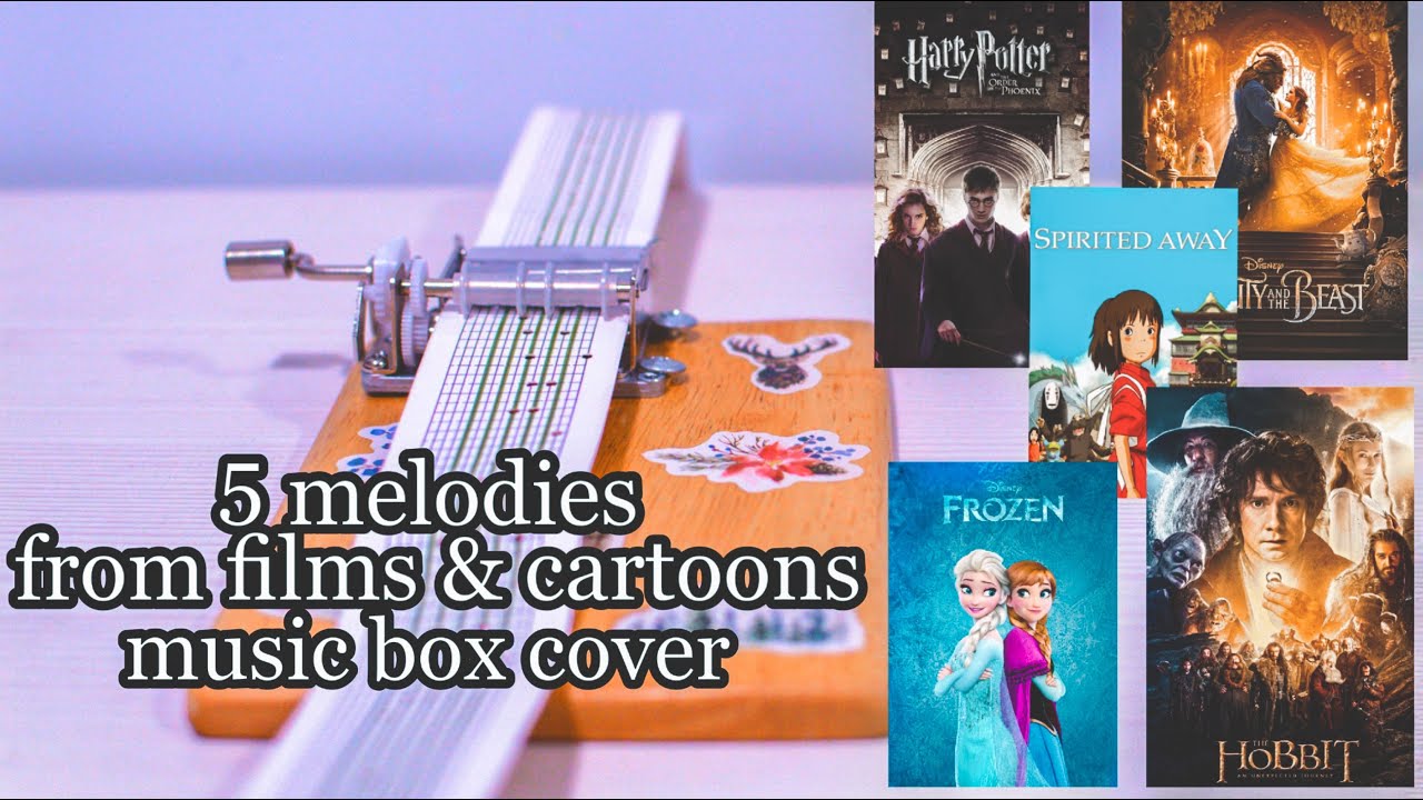 Melodies from films & cartoons on music box | #musicbox cover | cover ...
