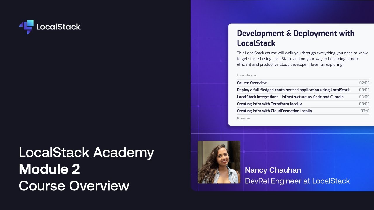 Localstack Academy Module 2 Course Overview Youtube