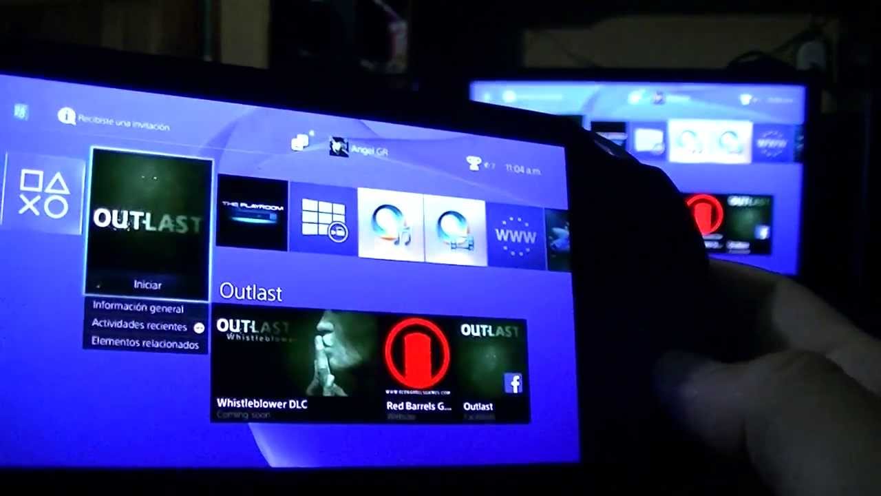 Enlace PS4 y PSVITA probando uso a distancia Outlast - YouTube