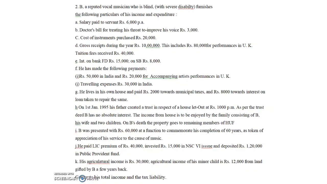 Computation Of Total Income YouTube Computation Of Total Income YouTube