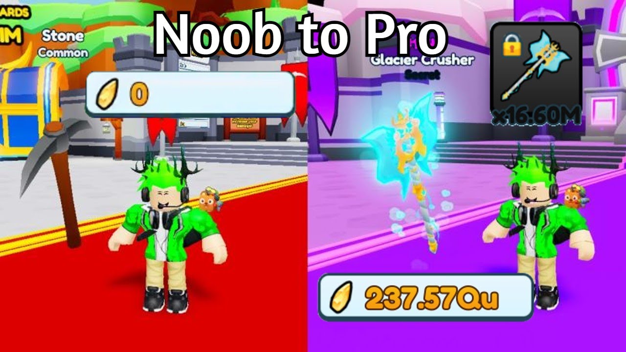 I Went From Noob to Pro in Pickaxe Mining Simulator! | Got Secret ...