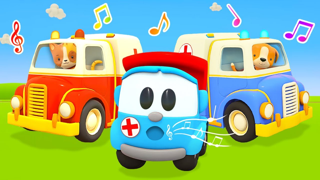 Sing with Leo! The Ambulance song for kids. Nursery rhymes & car ...