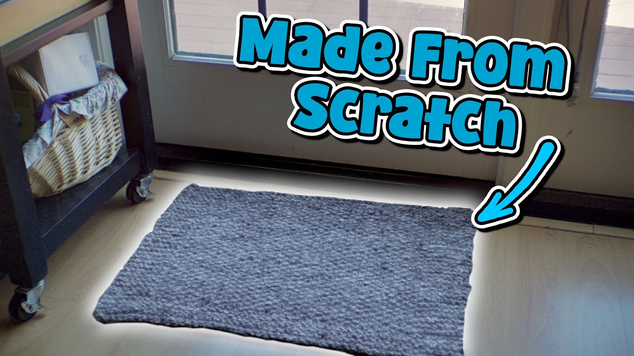 Making a Handspun Wool Rug - YouTube