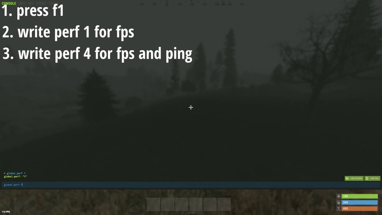 [RUST] how to show your fps/ping ingame 2020 - YouTube