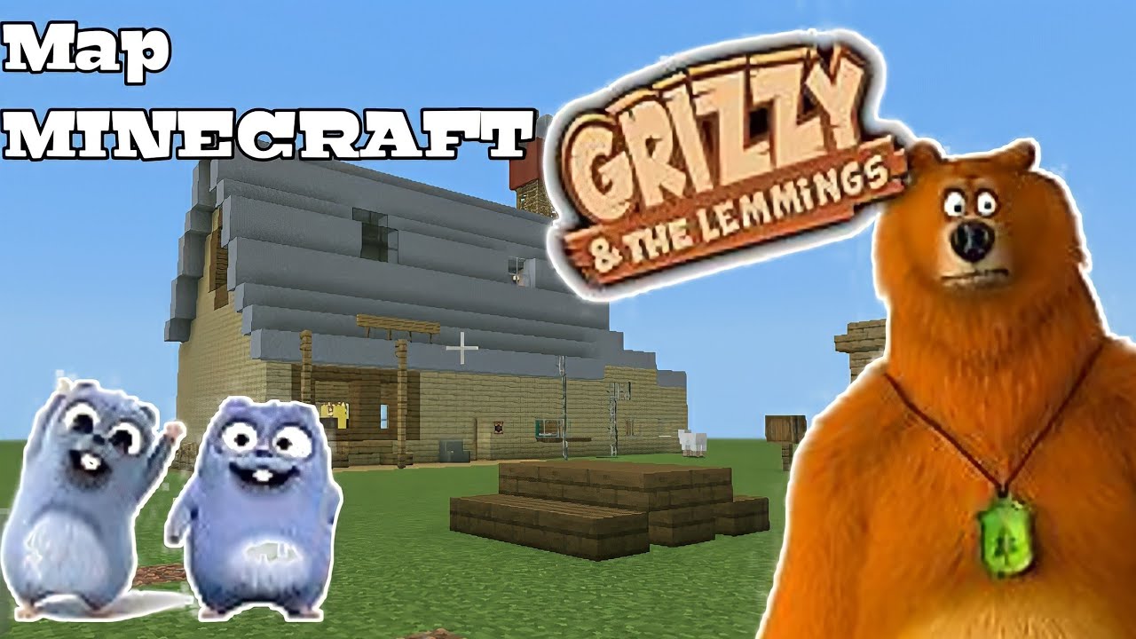 MAP GRZZY AND LEMMINGS || Minecraft MCPE!! 1.18+ - YouTube