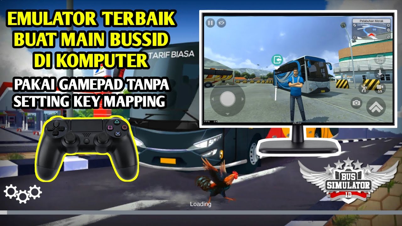 TIPS MAIN BUSSID DI EMULATOR PAKAI GAMEPAD TANPA SETTING GAMEPAD ...