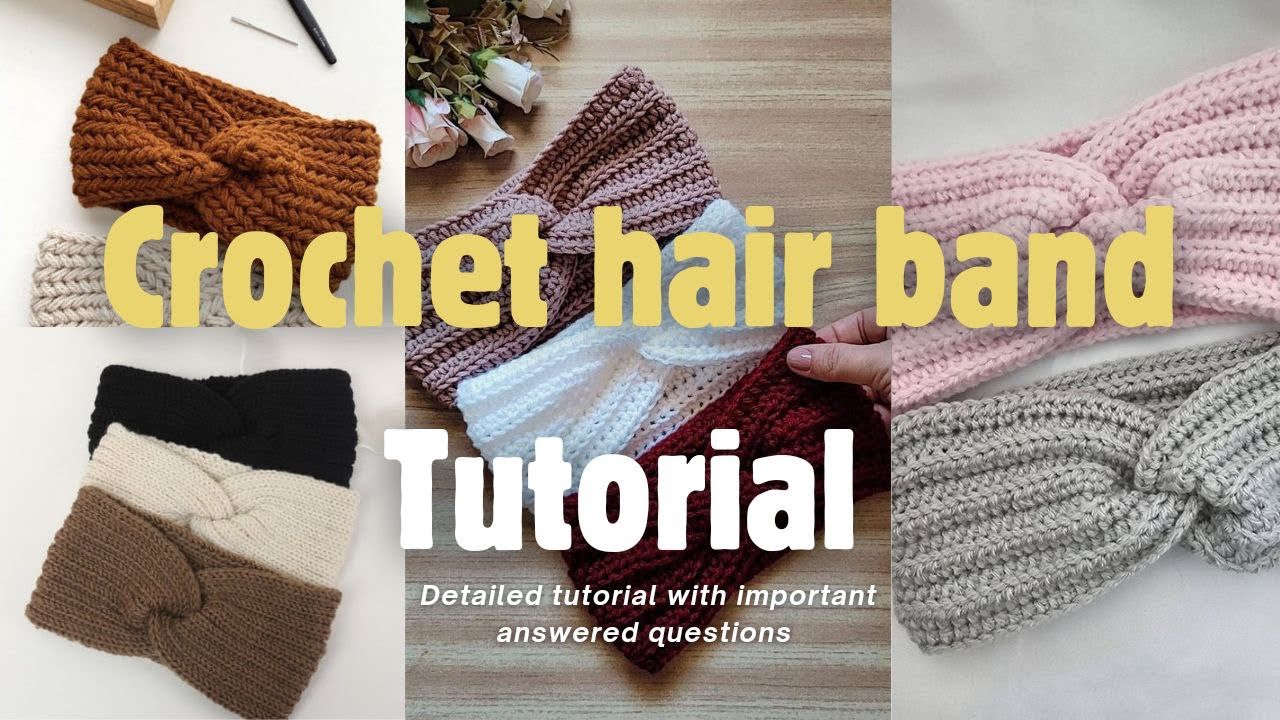 Crochet Hair Band Tutorial for all Head Sizes |DIY|Beginner friendly ...
