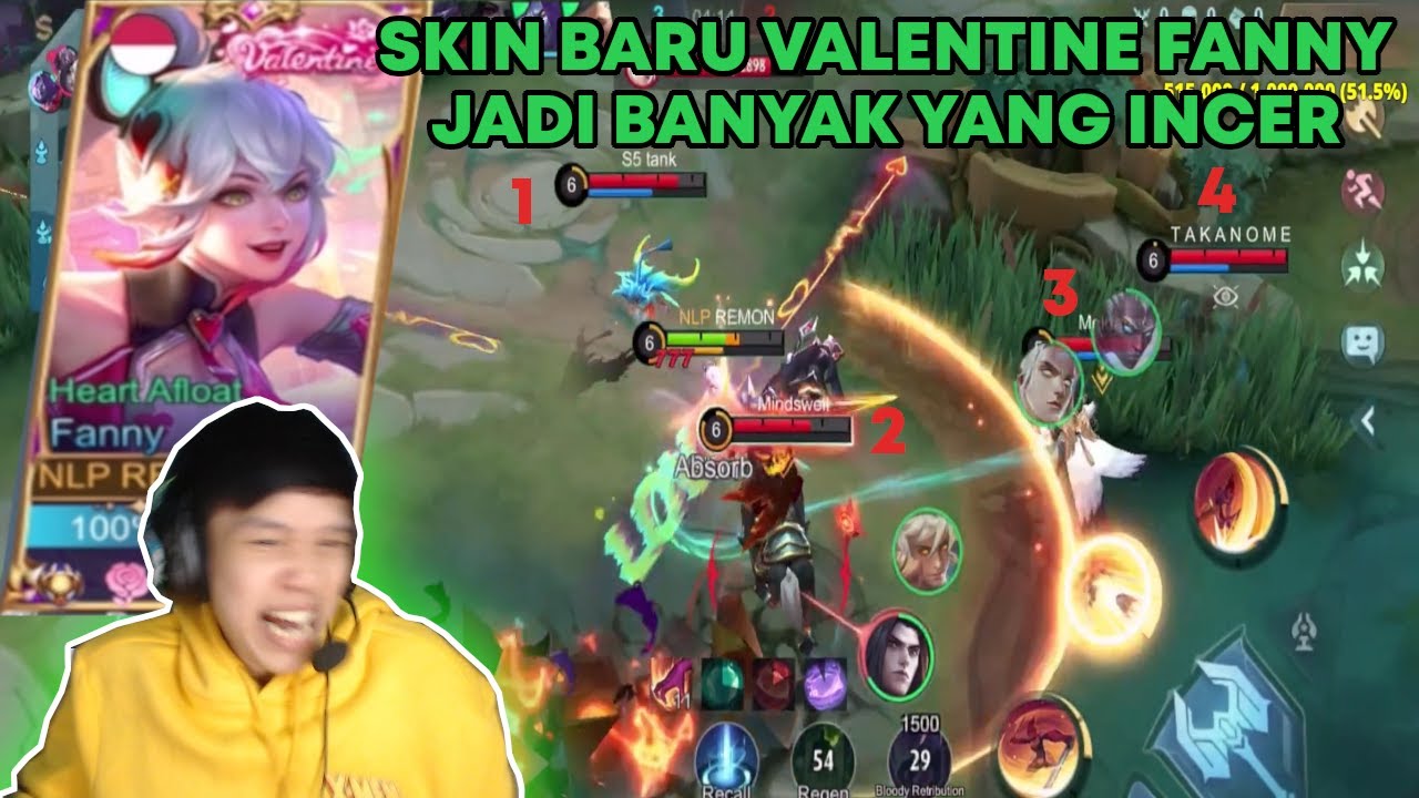 SKIN BARU FANNY VALENTINE NAMBAH DAMAGE , NAMBAH MUSUH - MobileLegend ...