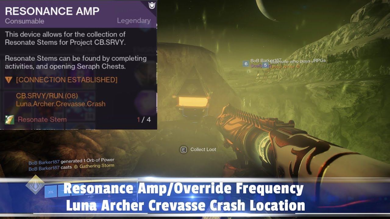 Luna Archer Crevasse Crash Location | Resonance Amp Locations Guide ...