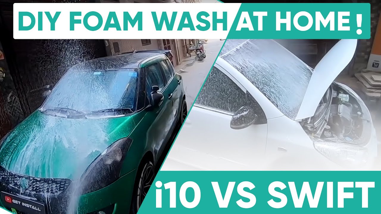 DIY || WASHING SWIFT & i10 At HOME ! - YouTube