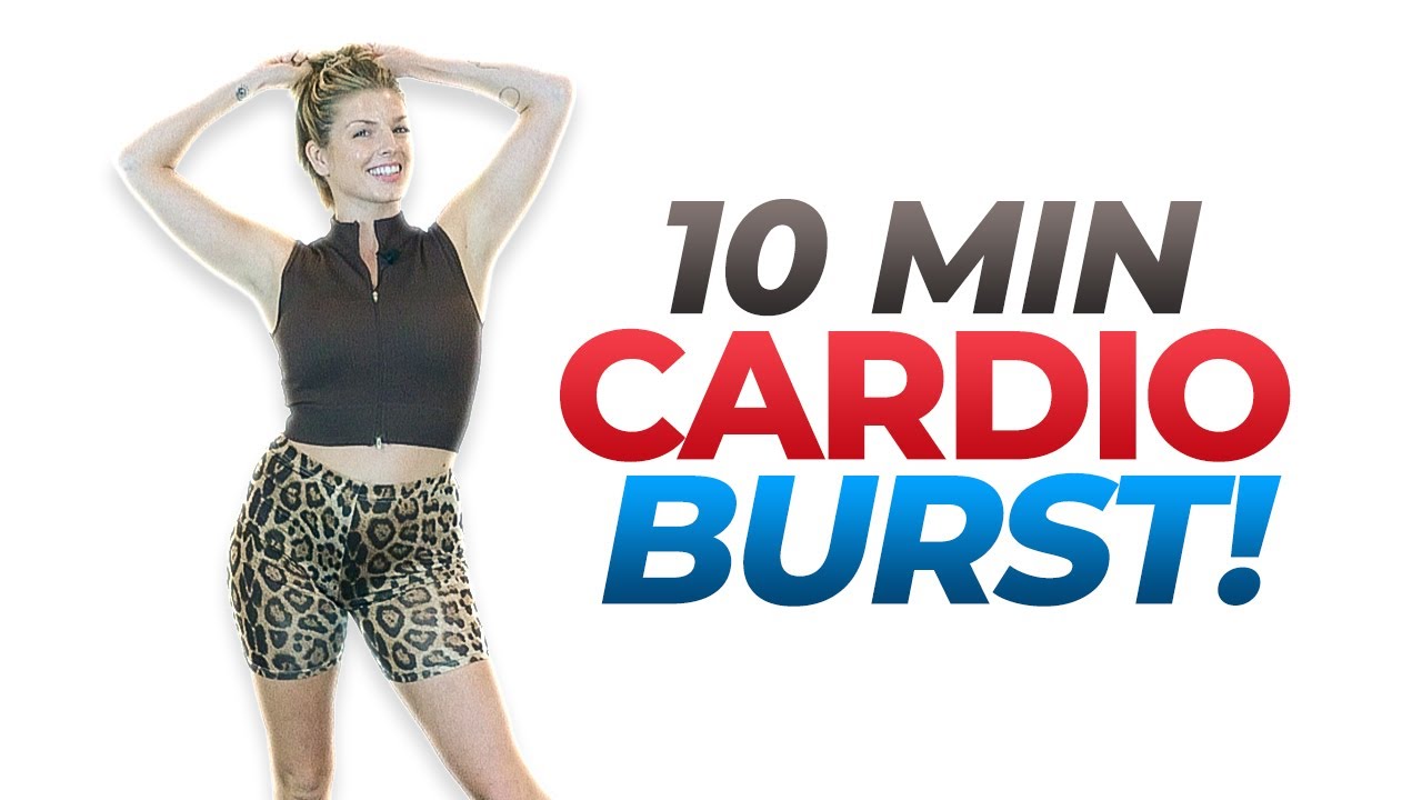 10 Minute Cardio Burst! Boost Energy and Endorphins! - YouTube