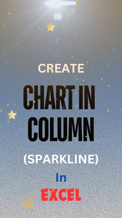 Create Charts in Column in Excel (sparklines) #excelshortcuts #exceltips #sparklines # ...