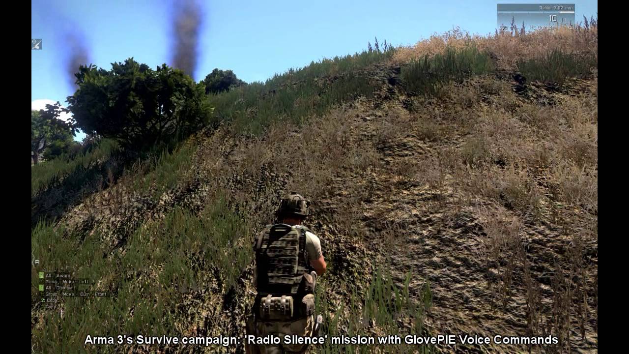 Arma 3 Radio Silence with GlovePIE Voice Commands - YouTube