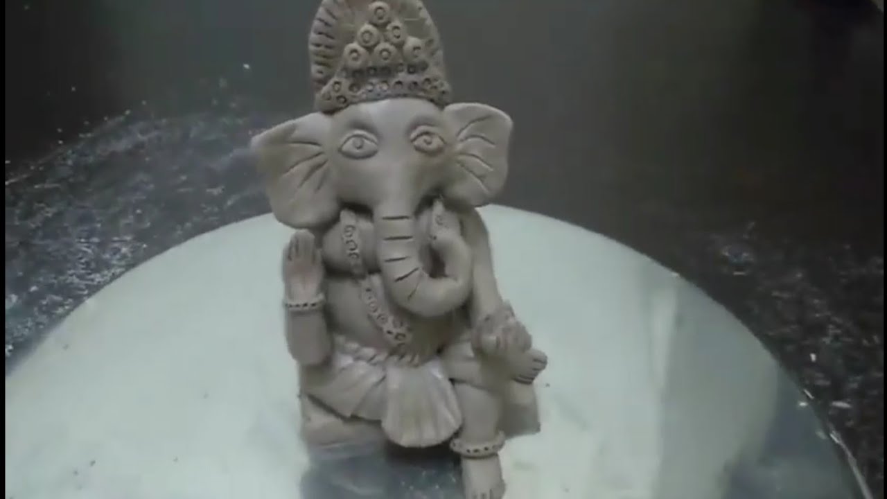 How to make Perfect Ganesha Idol Handmade | Eco Friendly Ganesha Idol ...
