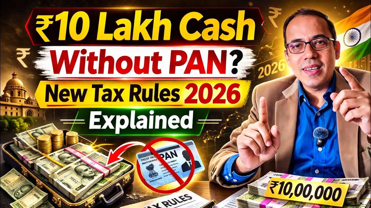 ₹10 Lakh Cash Without PAN? New Tax Rules 2026 Explained - YouTube