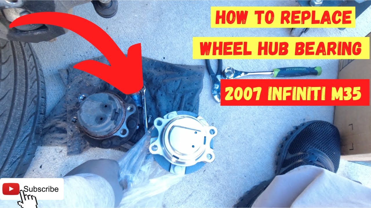 HOW TO REPLACE A FRONT WHEEL HUB ON A INFINITI M35 - YouTube