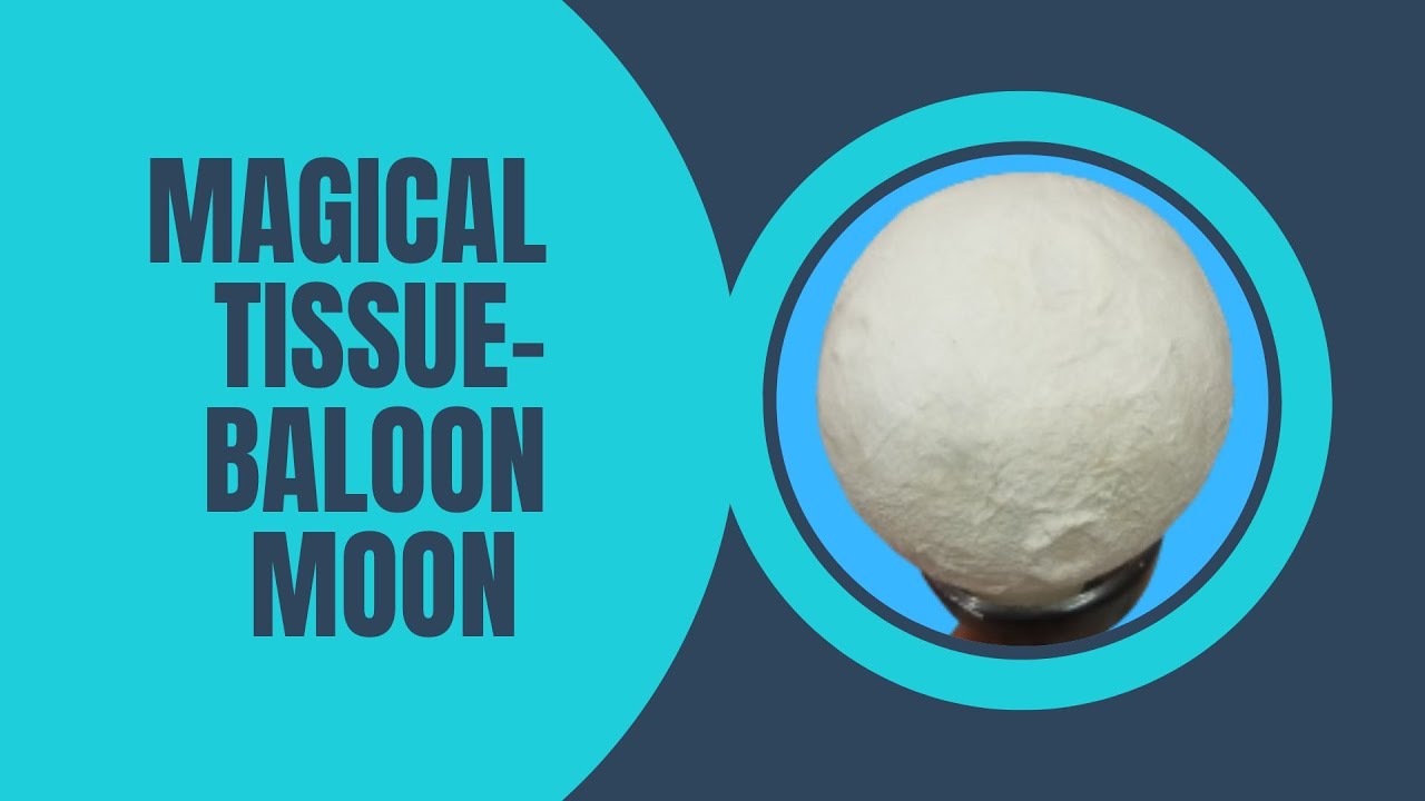 "Create a Magical Moon with Tissue Paper! 🌙 Easy DIY Craft Tutorial ...