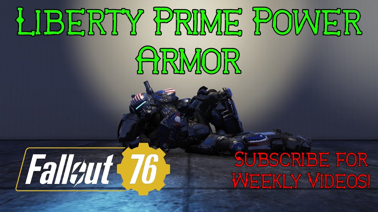 Fallout 76 Atomic Shop: Liberty Prime Power Armor - YouTube