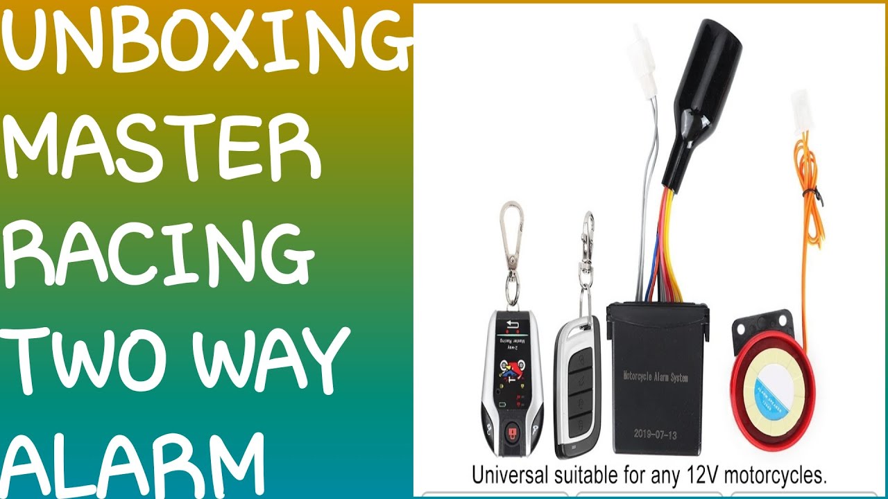 UNBOXING MASTER RACING SMART KEY TWO WAY ALARM (VLOG 004) - YouTube