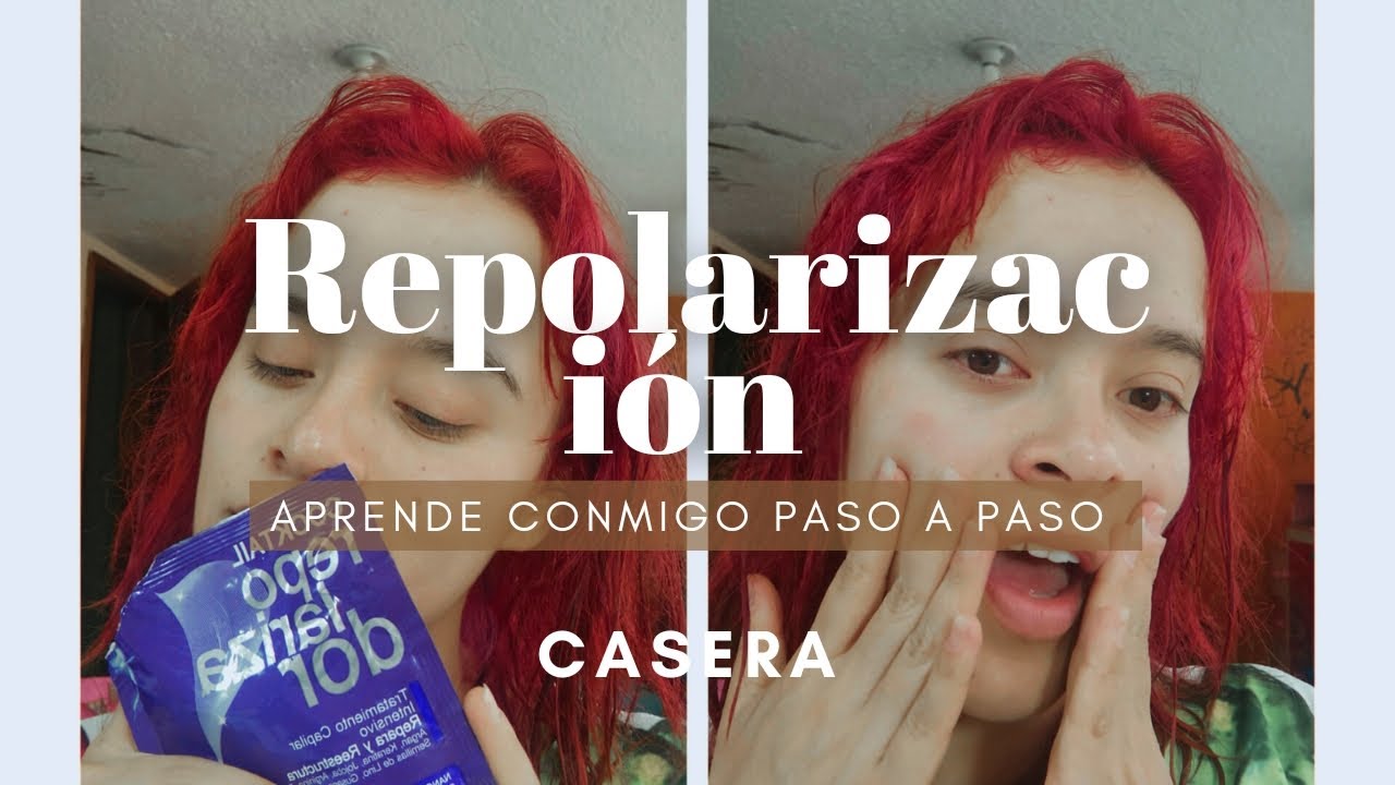 Repolarización capilar casera paso a paso / cabello sano y brillante al ...