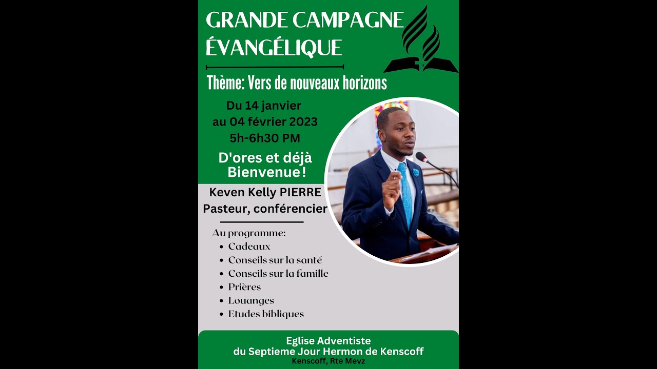 Série de conférences bibliques avec le pasteur Keven Kelly Pierre - YouTube