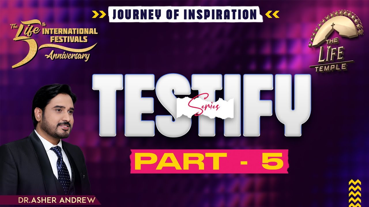 Testimonies - Part - 5 II The Life Temple 5th Anniversary II Dr. Asher ...