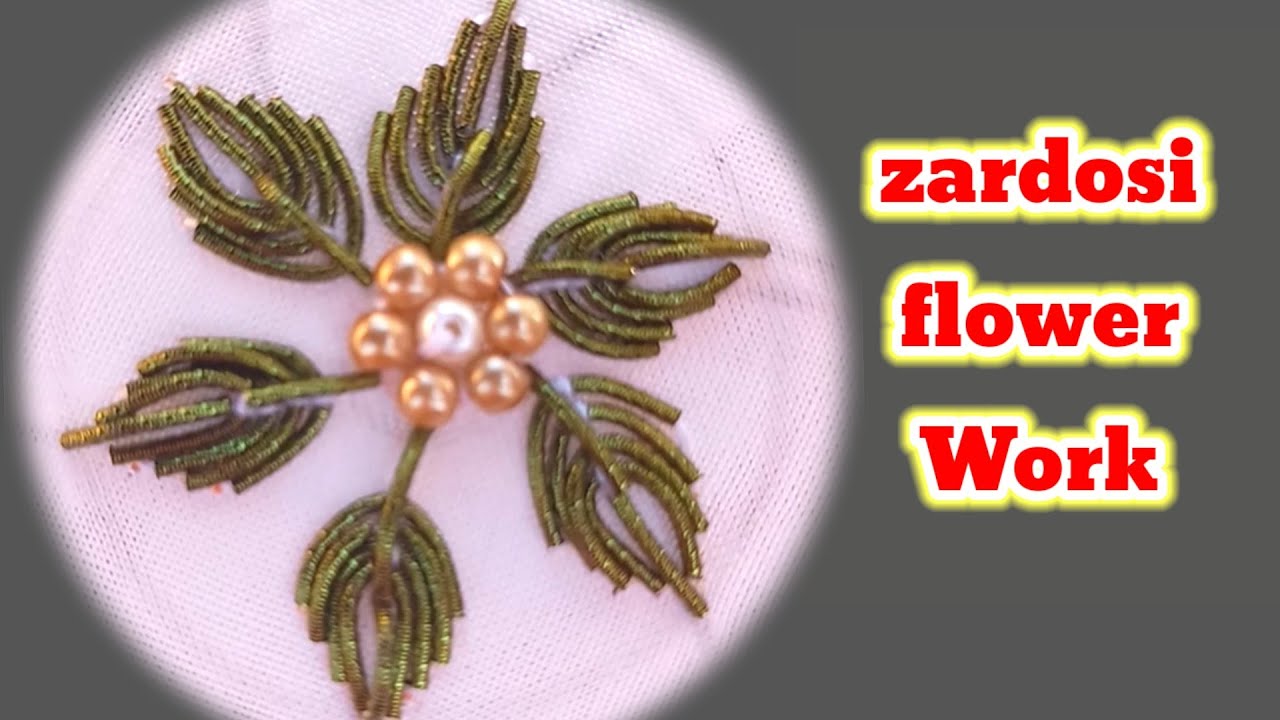 Zardosi/Zardosi Work with Normal Needle/Zardosi Flower Work/Zardosi ...