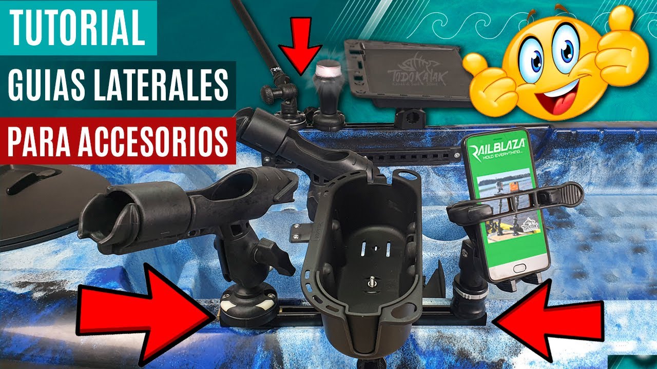 Guías laterales de kayak para instalar accesorios - YouTube