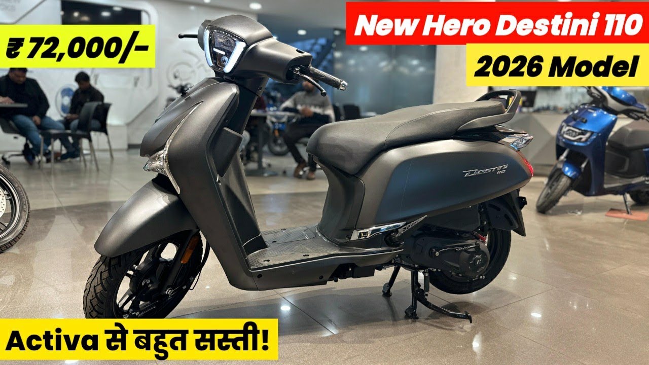 2026 Hero Destini 110 New Model Review - 10 New Updates | Activa On ...