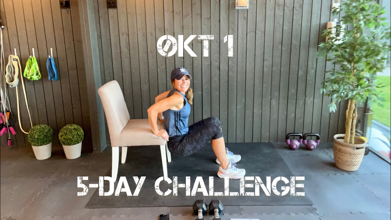 Økt 1 | 5-day healthy & strong challenge | @pt_monica 💗 - YouTube