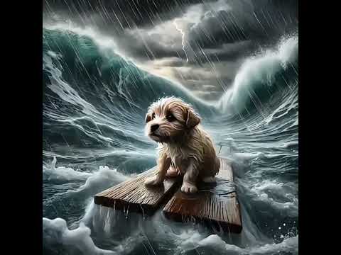 Puppy Stranded at Sea During a StormWill It Survive? #PuppyRescue # ...