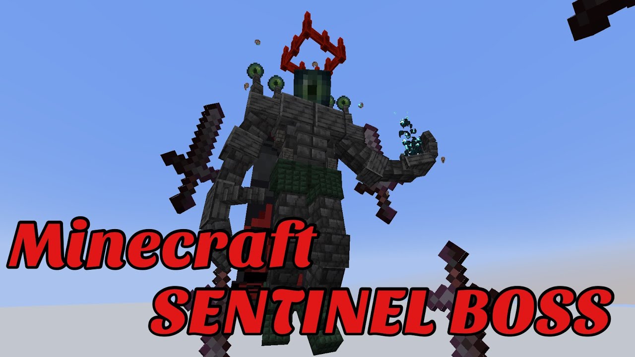 SENTINEL BOSS nur mit Command Blocks erschaffen!? - YouTube