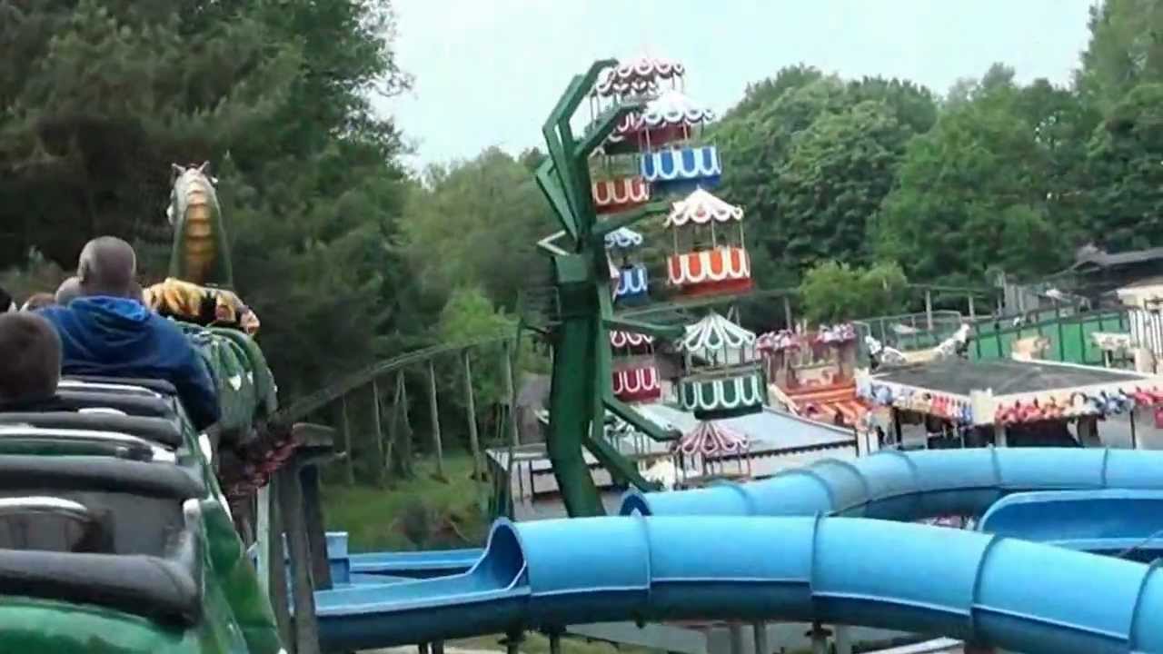 Dragon Flyer Camelot Theme Park Onride & Offride HD - YouTube