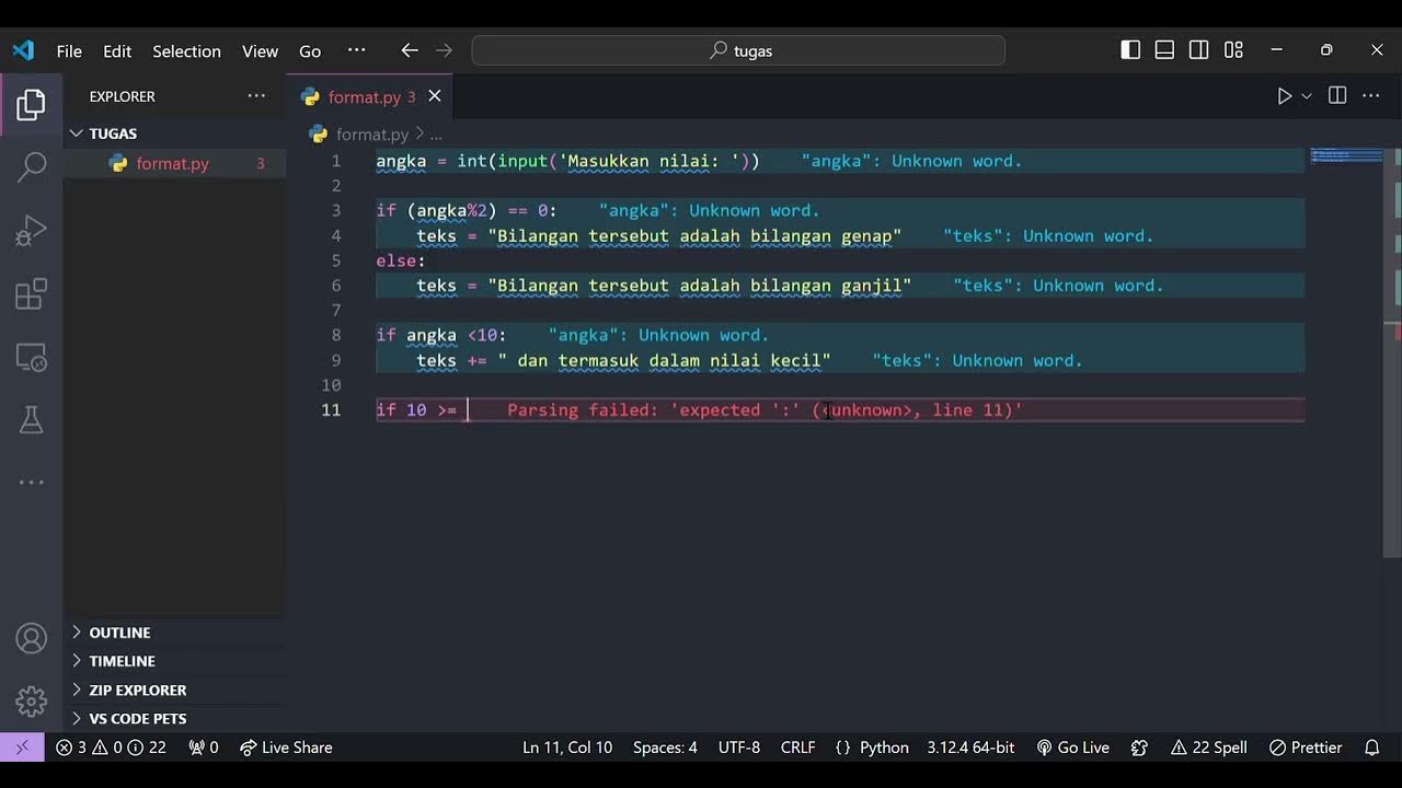 Tugas algoritma dan pemrograman 1 - YouTube